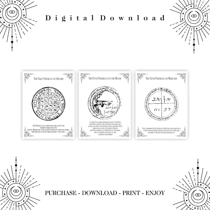 The Pentacles of Solomon, Pentagram of Solomon, Solomon Seals, Book of ...