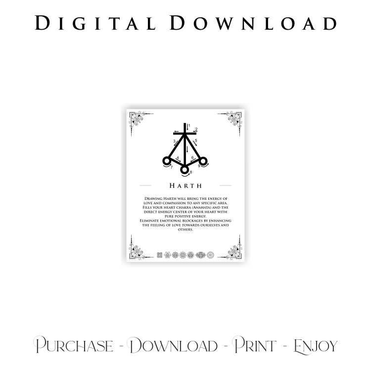 Harth Symbol Reiki Karuna Symbol Reiki Png Pdf Jpeg - Etsy