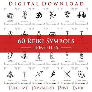 Six Reiki Symbols Sei He Ki, Cho Ku Rei, Shika Sei Ki, Hon Sha Ze Sho ...