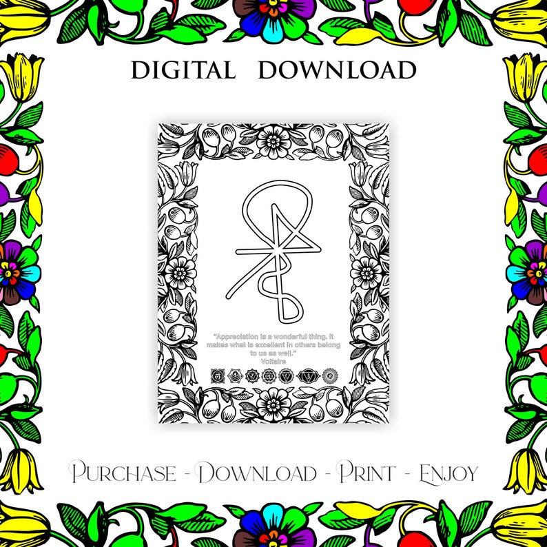 42 Reiki Symbols for Coloring Karuna Shamballa Create - Etsy