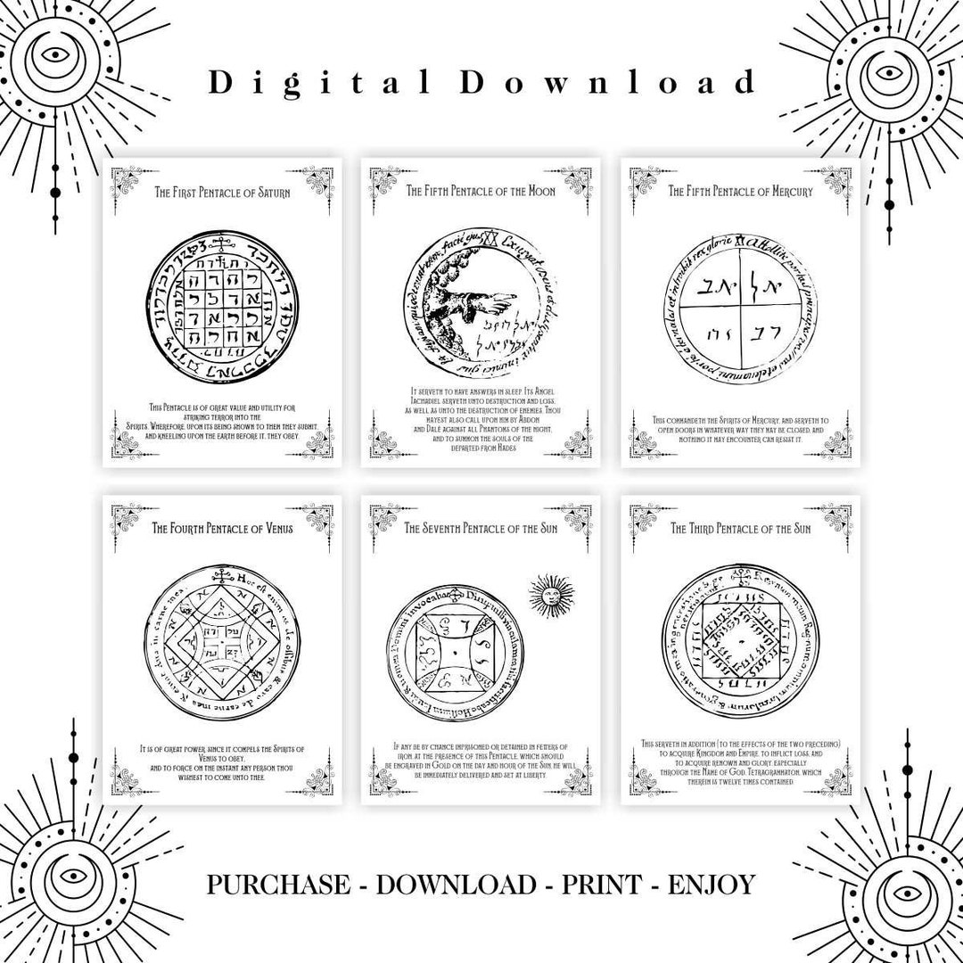 The Pentacles of Solomon, Pentagram of Solomon, Solomon Seals, Book of ...