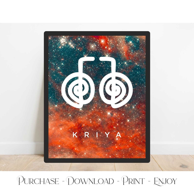 Kriya Symbol Reiki Symbol Size 5x7, 8x10, 16x20 Inches Phone Wallpaper ...