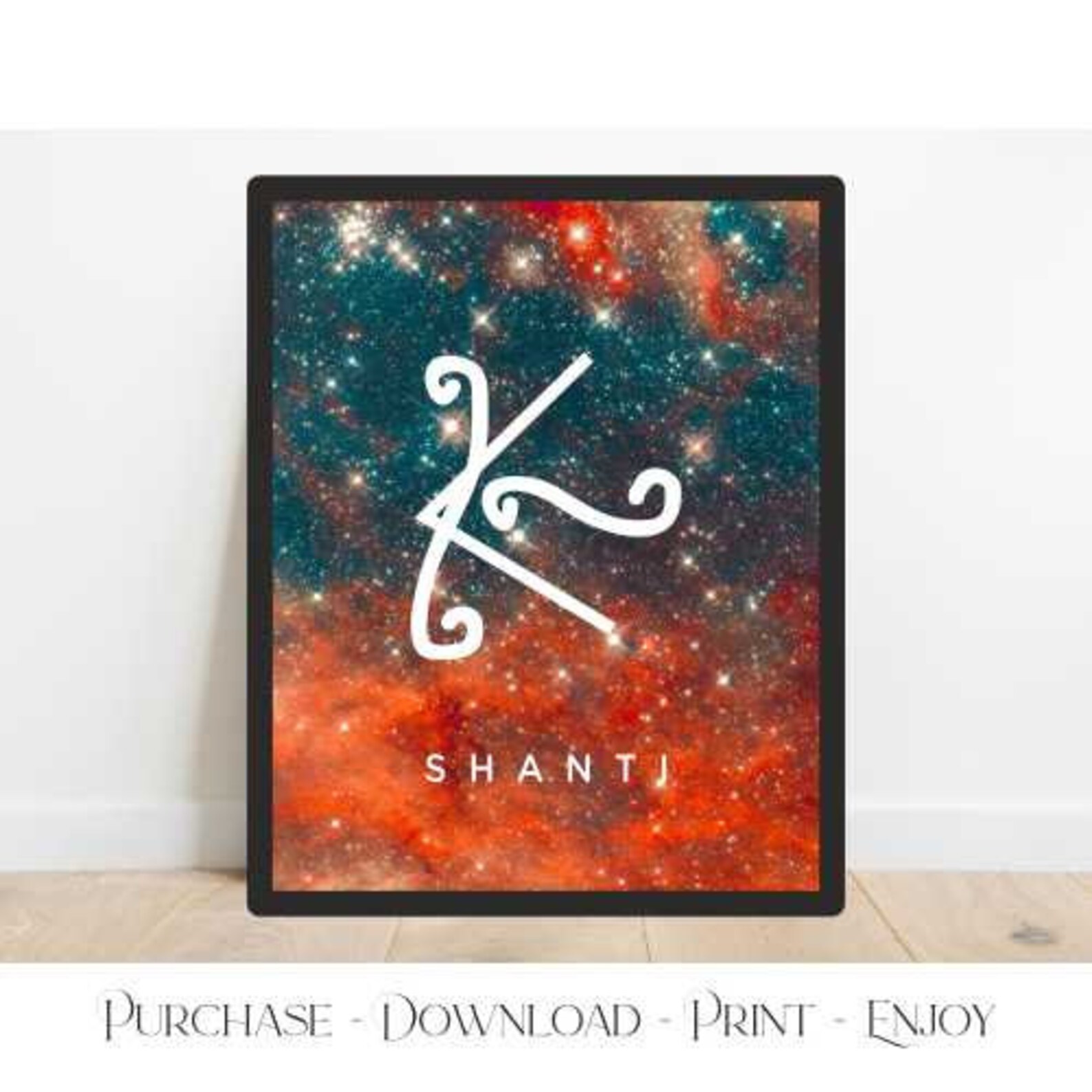 Shanti Symbol Png Pdf Svg Jpeg Reiki Symbol - Etsy