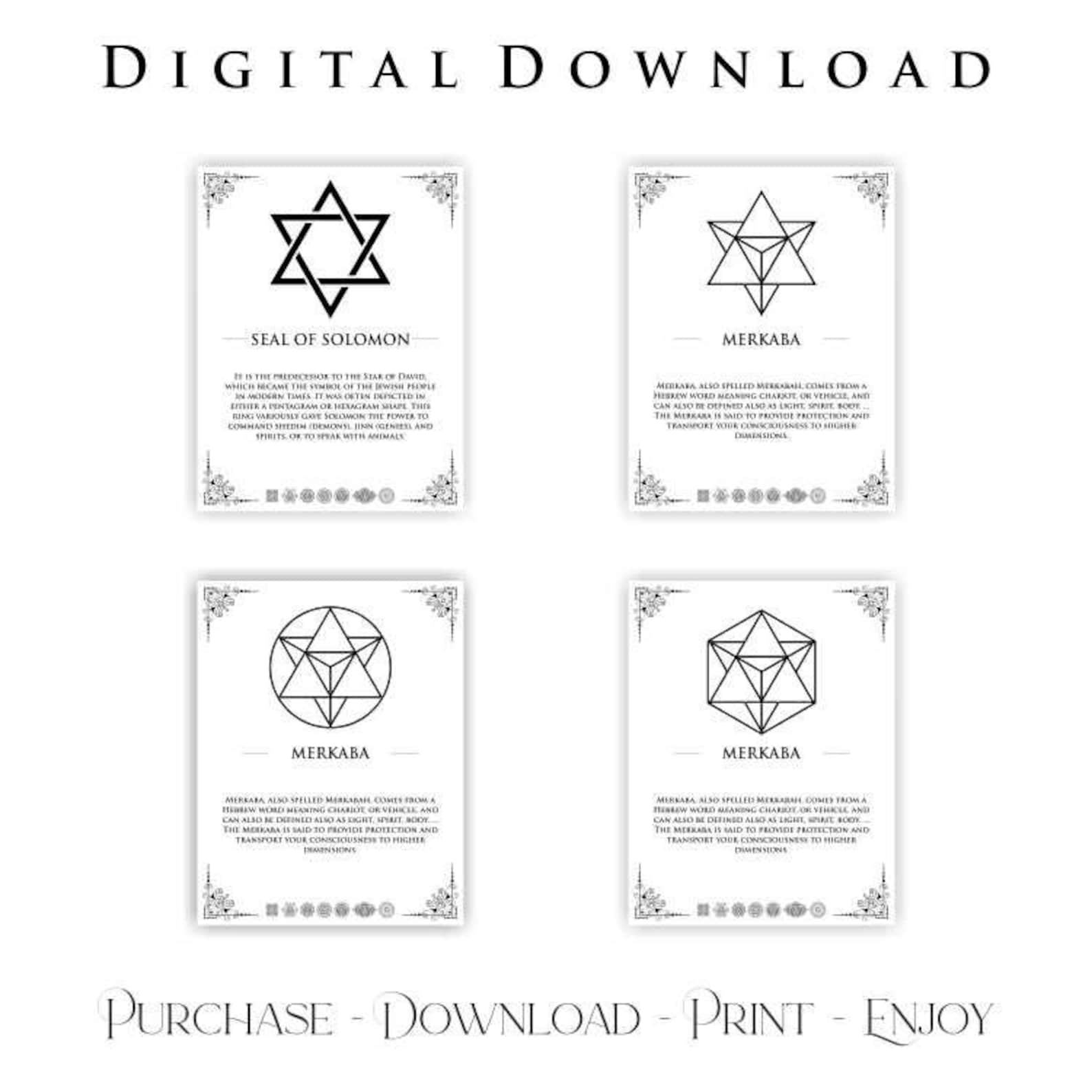 Reiki Symbols Digital Download Bundle - 30 Symbols, Chakras, Karuna ...