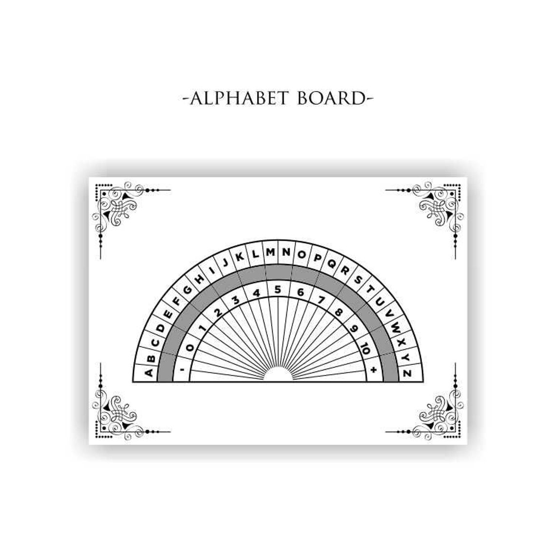Dowsing Pdf Printable and Pendulum Chart - Digital Download - Etsy