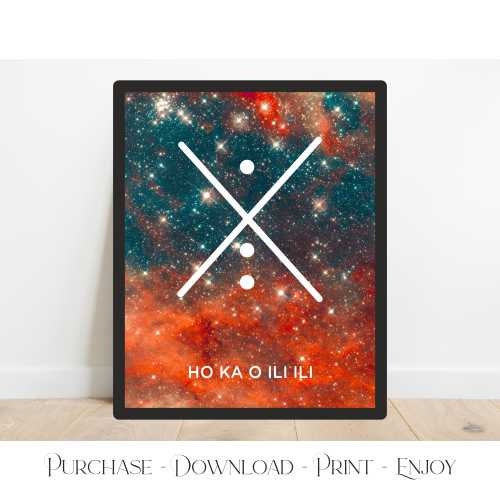 Ho Ka O Ili Ili Symbol Size 5x7 8x10 16x20 Inches Phone - Etsy