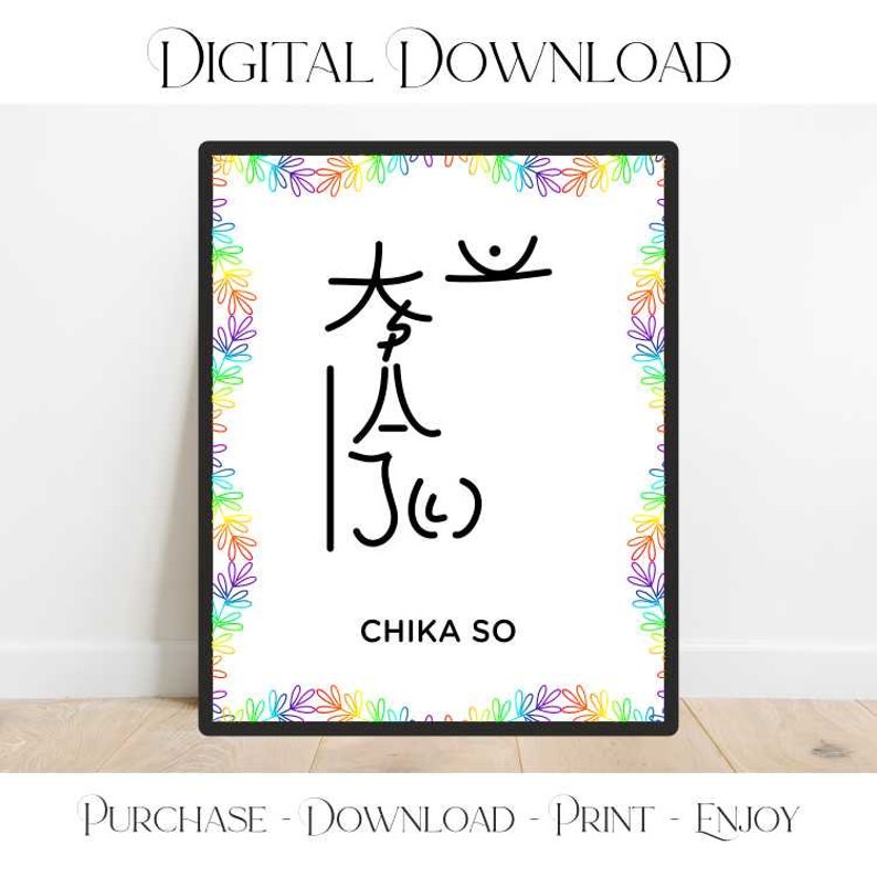 6 Reiki Symbols, Sei He Ki, Cho Ku Rei, Shika Sei Ki, Hon Sha Ze Sho ...