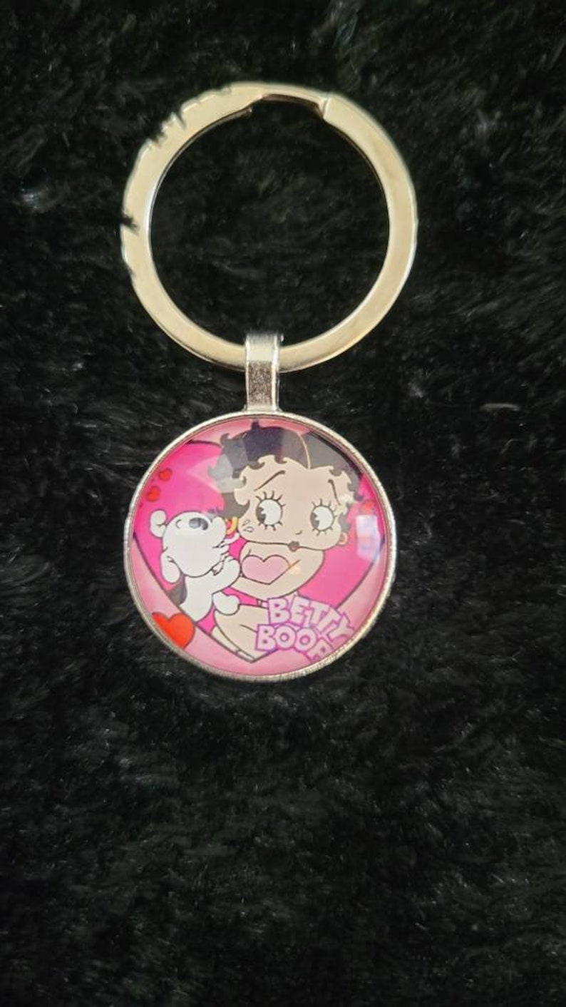 Betty Boop and Puppy, Betty Boop Blows a Kiss, Betty Boop Keychains ...
