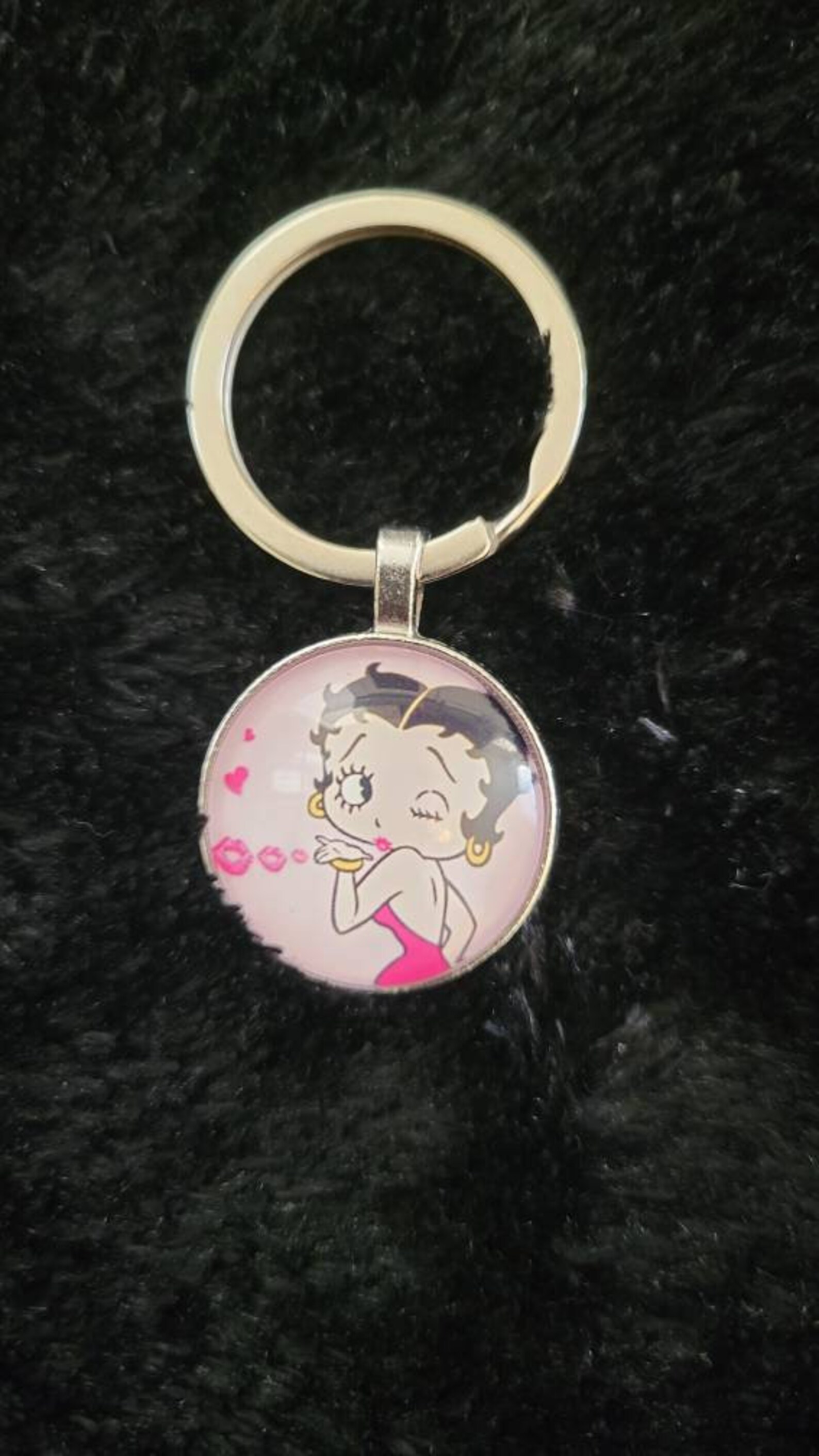 Betty Boop and Puppy, Betty Boop Blows a Kiss, Betty Boop Keychains ...