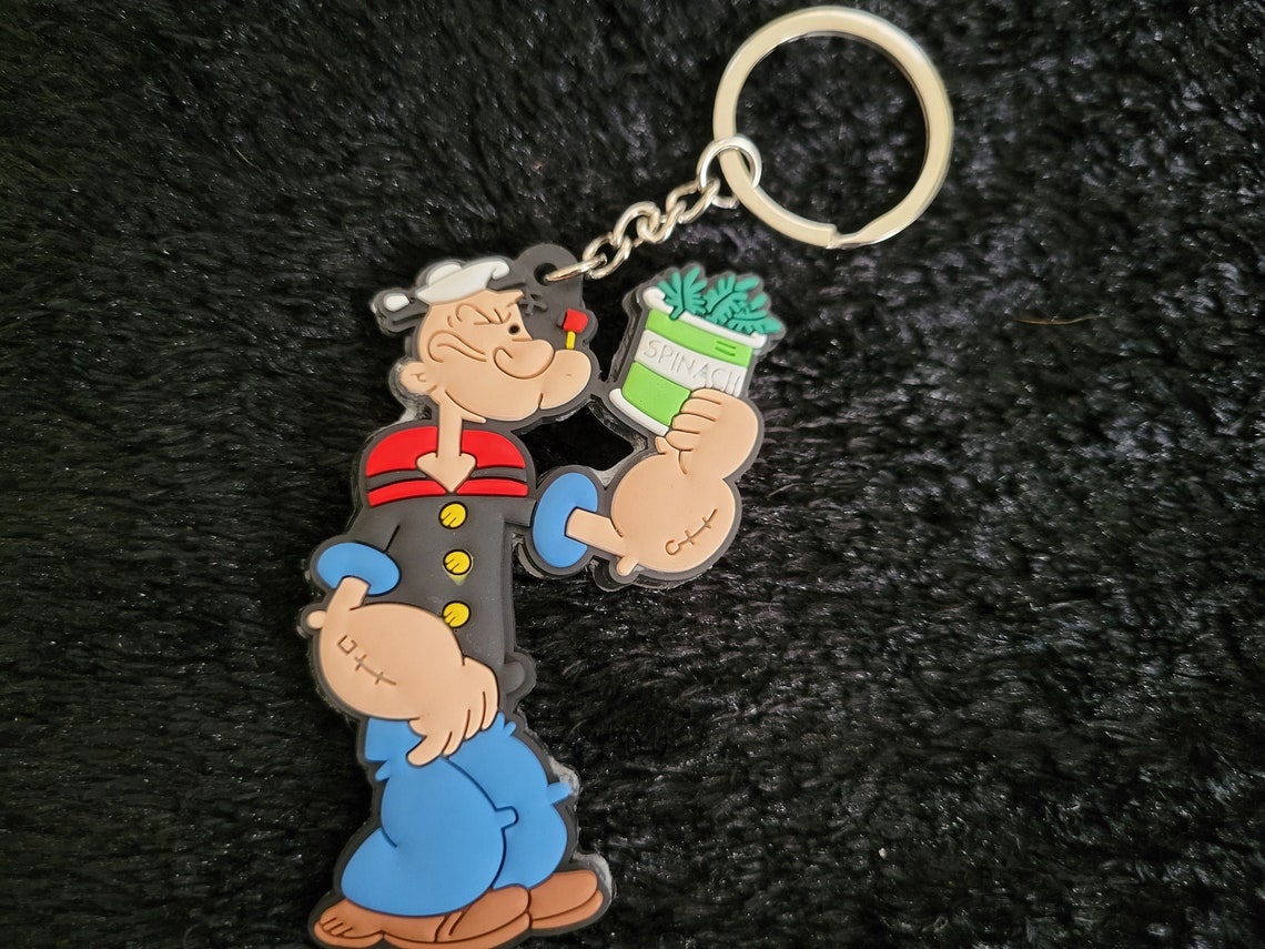 Popeye the Sailor Man Cartoon Sailor Keychain Sailor Keyring Classic ...