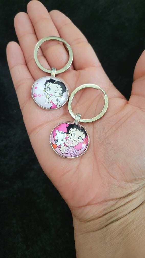 Betty Boop and Puppy, Betty Boop Blows a Kiss, Betty Boop Keychains ...
