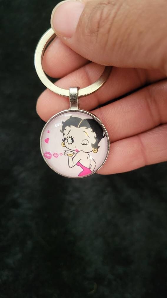 Betty Boop and Puppy, Betty Boop Blows a Kiss, Betty Boop Keychains ...