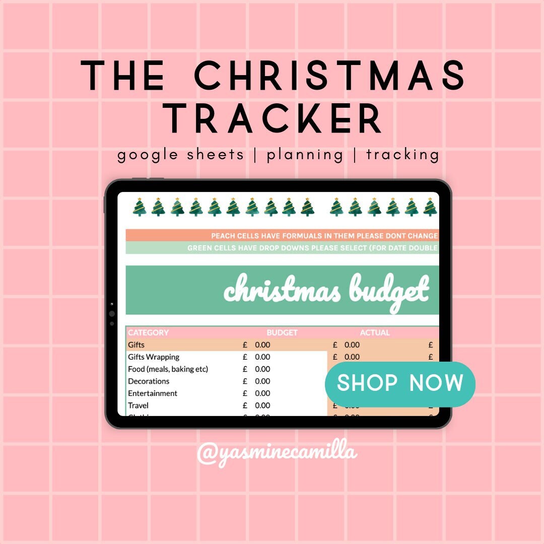 THE CHRISTMAS TRACKER - an Ultimate Budget Planner and Tracker for ...