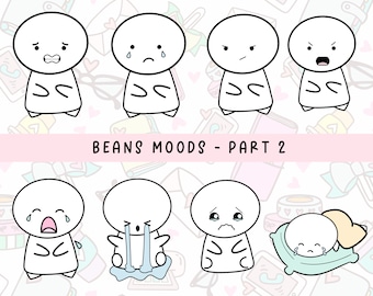 20 Cute Mood Tracker Planner Stickers - Etsy UK