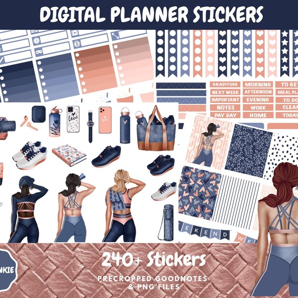 Pink Fitness Clipart - Etsy