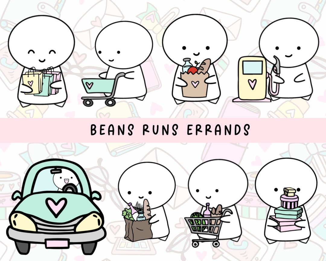 Errand Icon Emoticon Grocery Shopping Doodles Bullet Journal Car ...