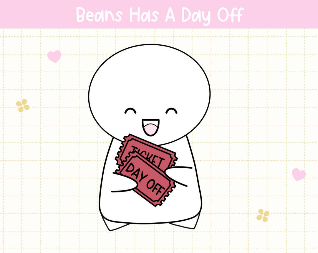 Day off Emoticon Stickers, Digital Planner Stickers, No Work Goodnotes ...