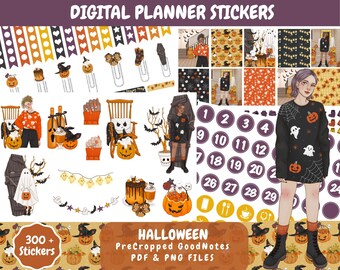 Spooky Goodnotes Stickers - Etsy