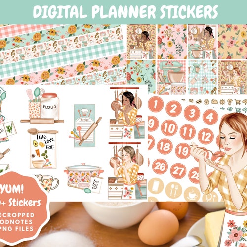 Cooking Digital Planner Stickers Goodnotes Stickers - Etsy