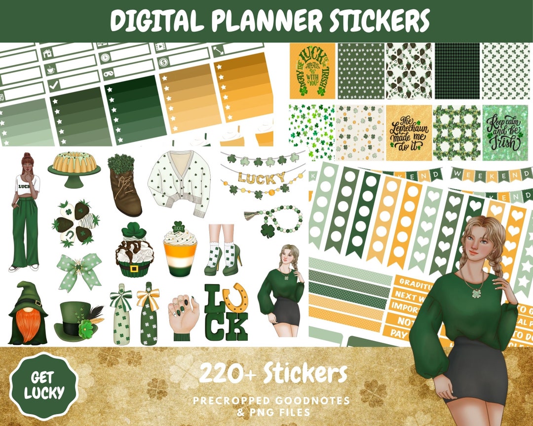 Goodnotes Stickers, Digital Planner Stickers, Planner Clipart, March ...