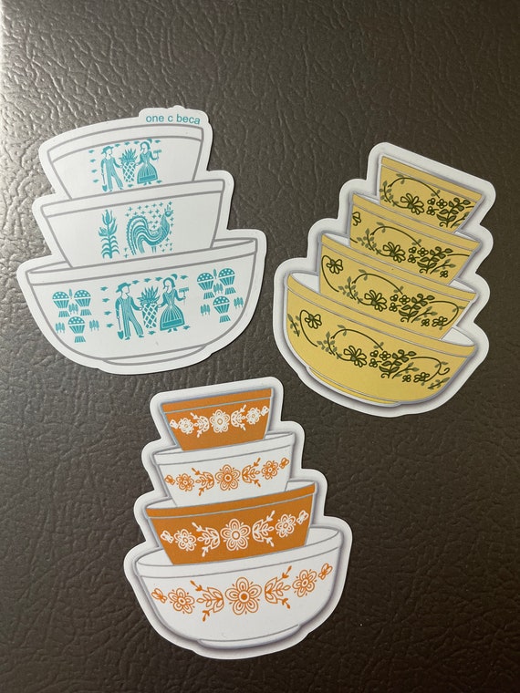 MAGNET Butterprint Pyrex Magnet Fridge Magnet Home & Living Kitchen ...