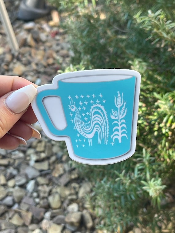 Paper & Party Supplies Bumper Stickers Pyrex Sticker Rare Butterprint ...