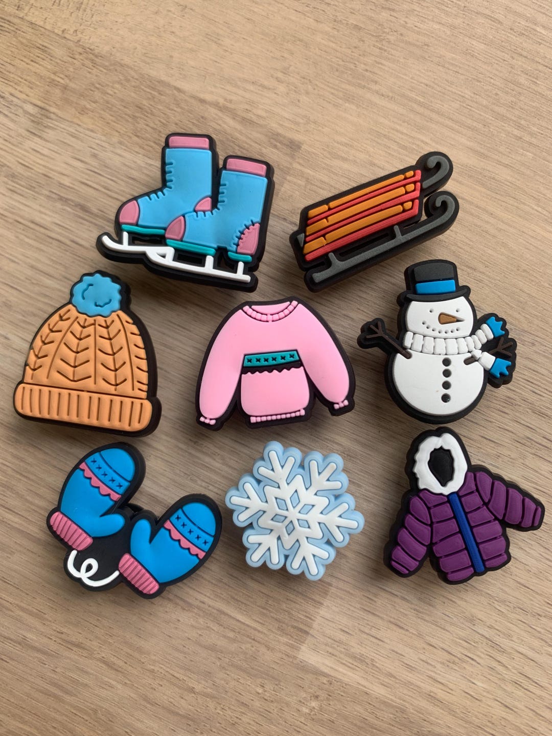 Winter Clog Charms Xmas Christmas Snow Ice Skates Holiday Designs ...