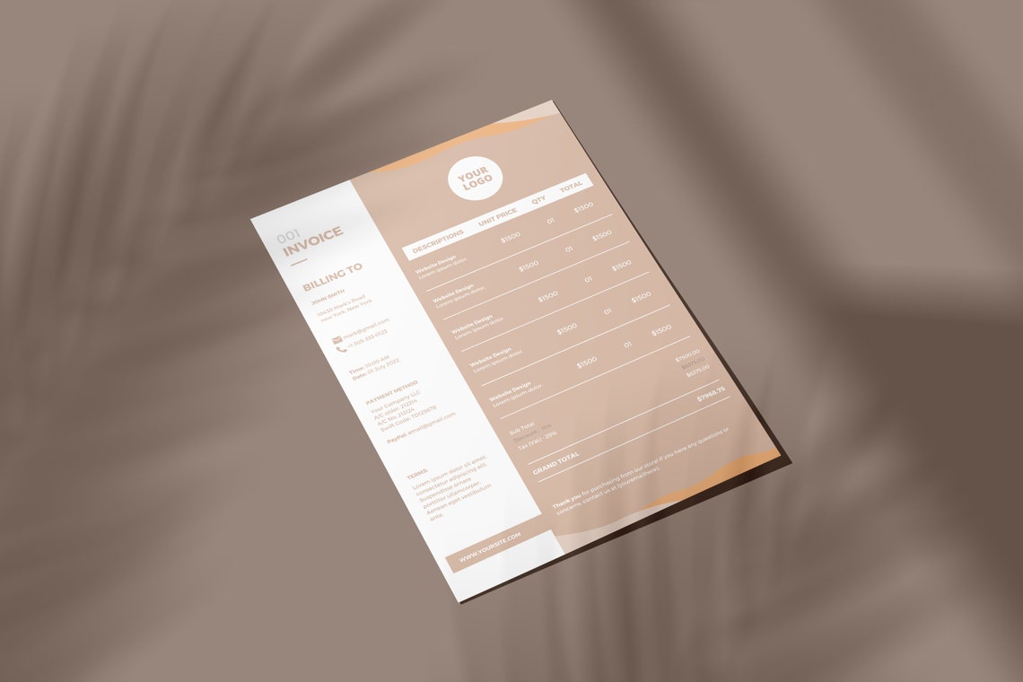 Invoice Template for Business Owners, Invoice Template, Business ...