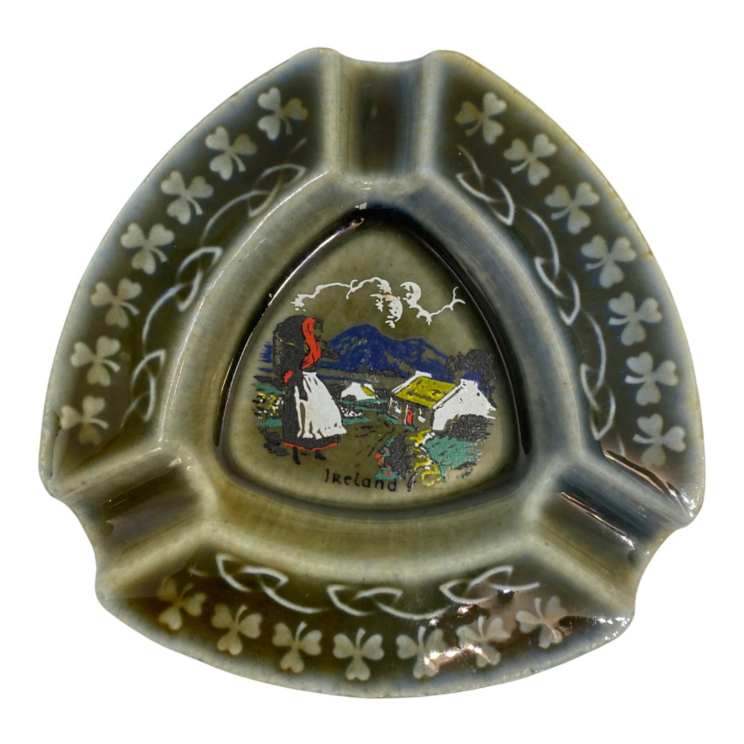 Vintage Wade Co Irish Pottery Porcelain Ashtray Home Made in - Etsy