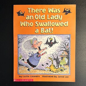 Vintage Halloween Children’s Book - There Was an Old Lady Who Swallowed ...