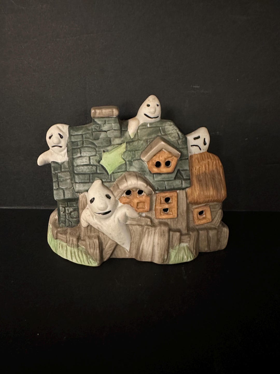 Vintage Halloween - Vintage Ceramic Haunted House - Vintage Halloween ...