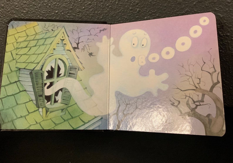 Vintage Halloween Children's Book A Chubby Board Book - Etsy