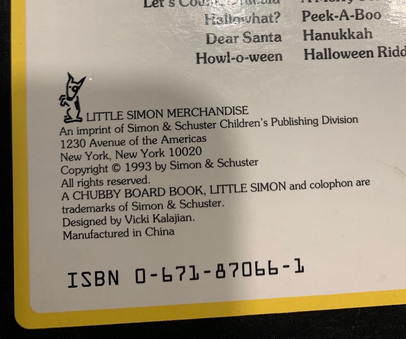 Vintage Halloween Children's Book A Chubby Board Book - Etsy