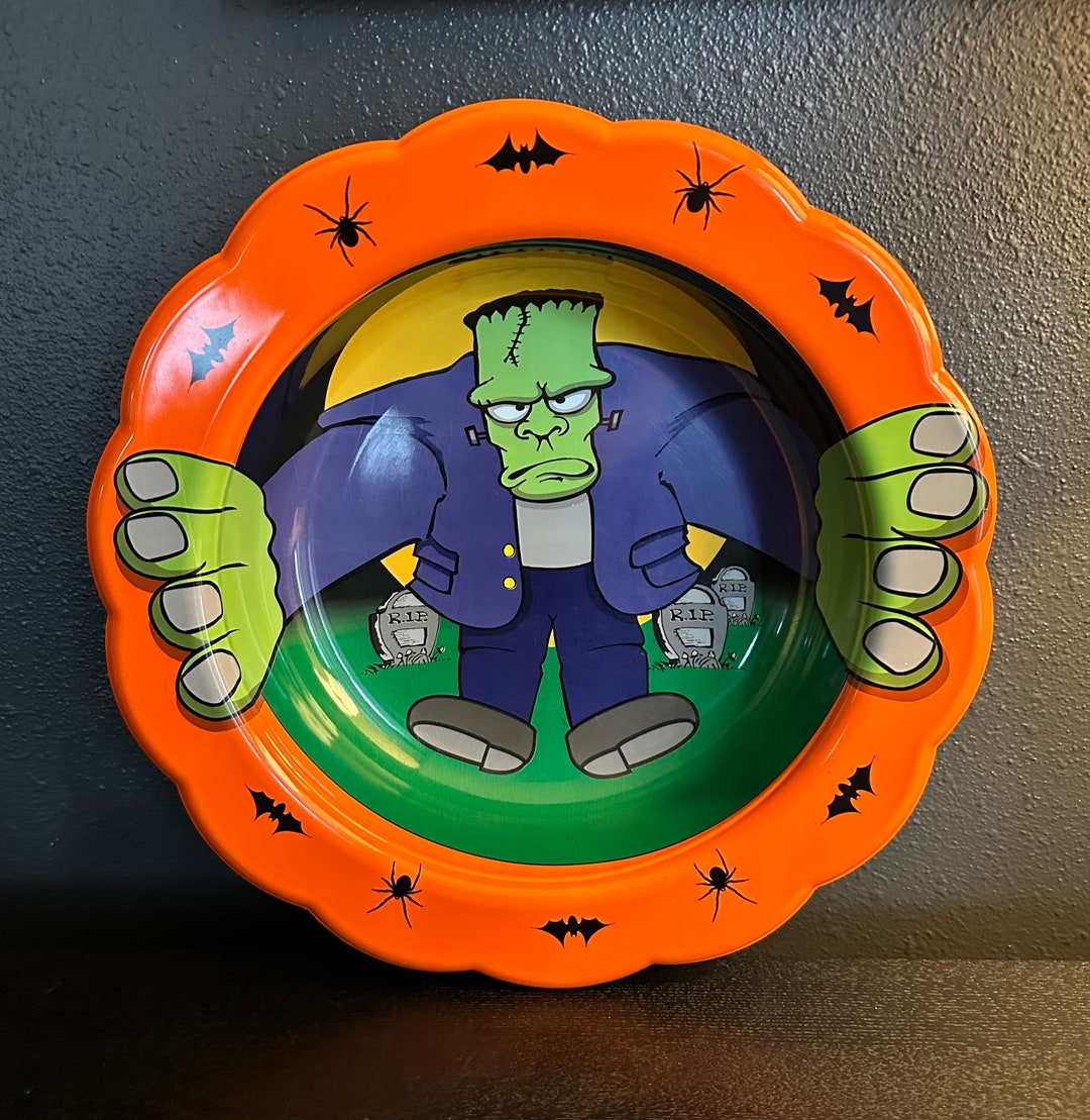 Vintage Frankenstein Candy Bowl – 1990s Halloween Decoration - Etsy