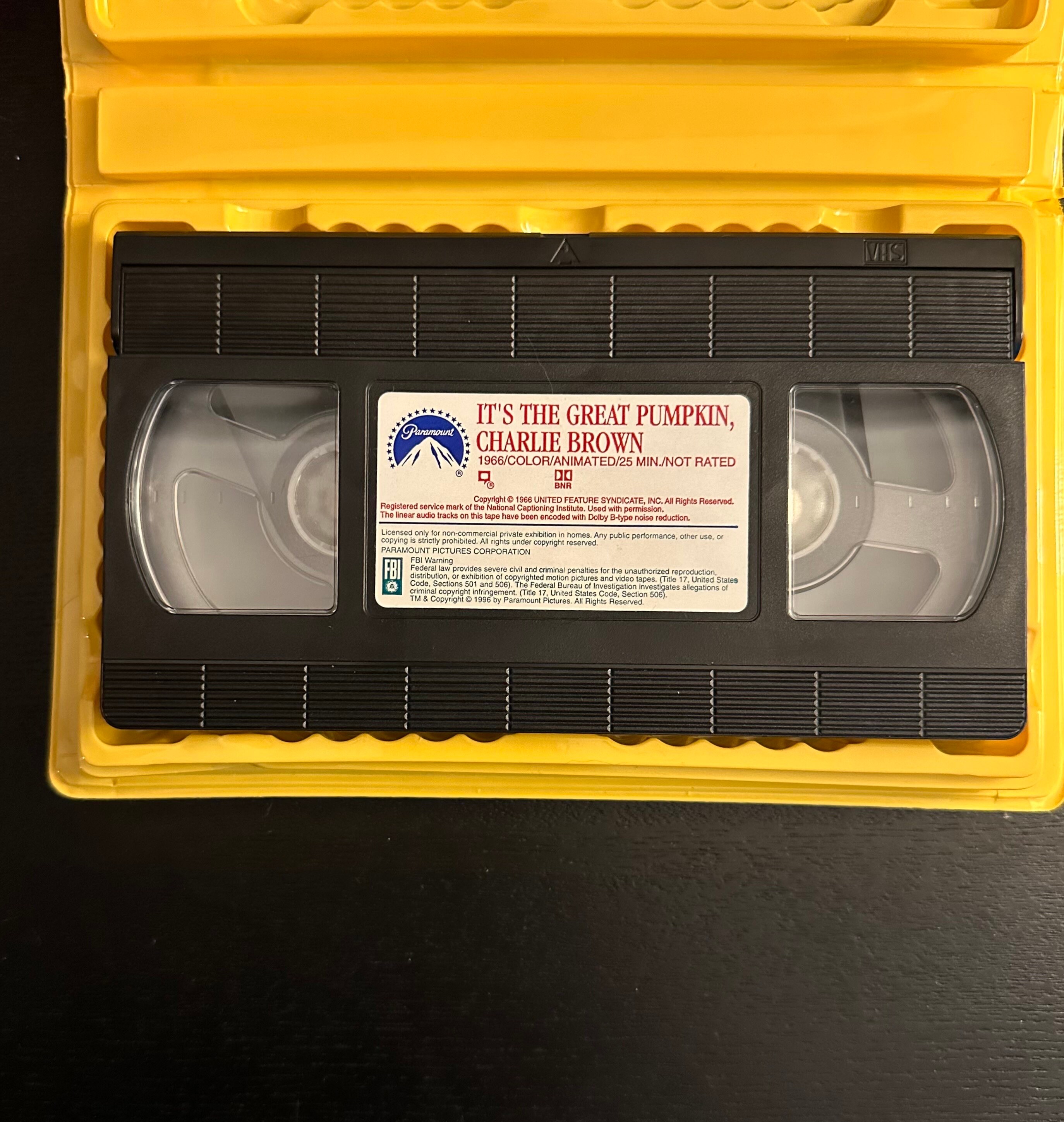 Vintage Halloween VHS Its the Great Pumpkin Charlie Brown 1996 VHS ...