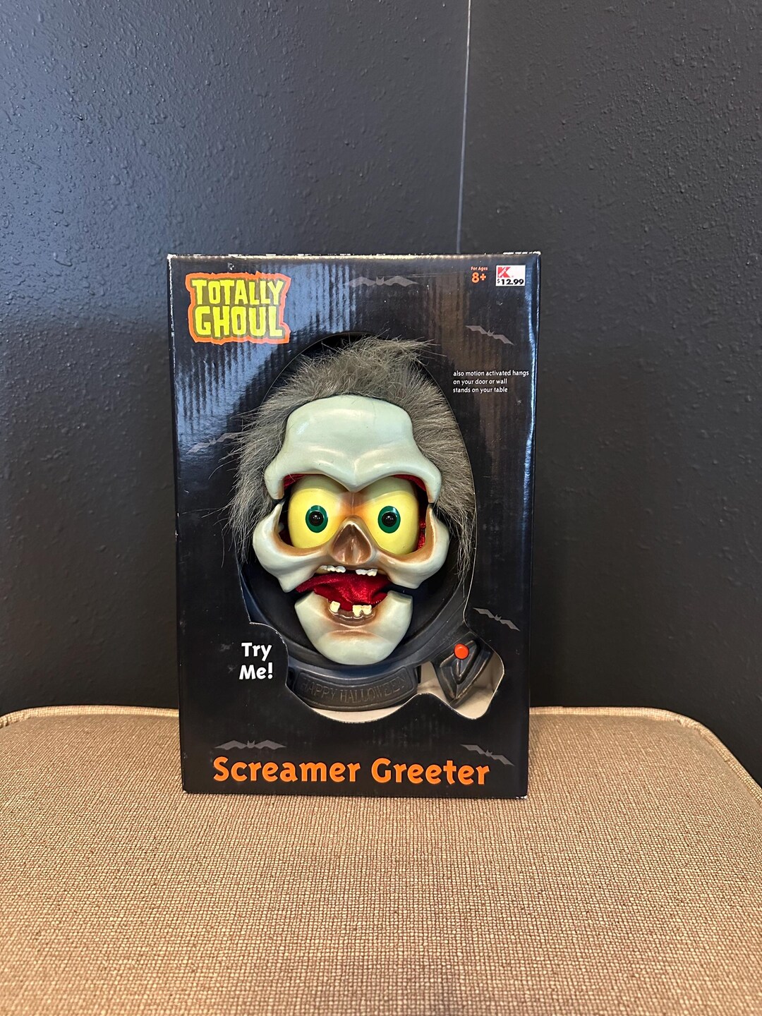 Vintage Gemmy Halloween - Screamer Door Greeter Ghoul Lighted Motion ...