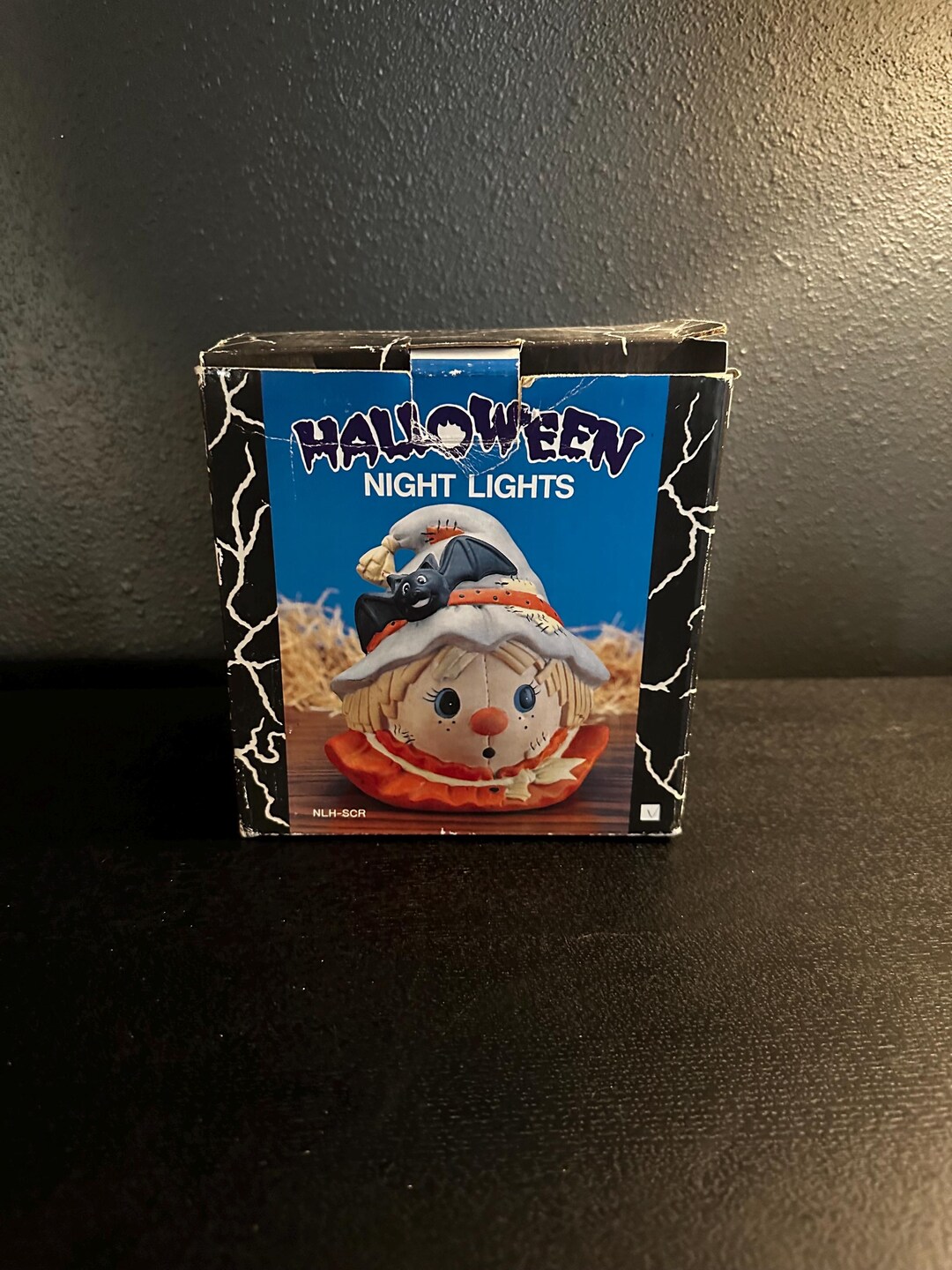 Vintage Lighted Ceramic Scarecrow: Halloween Tabletop Night Light - Etsy