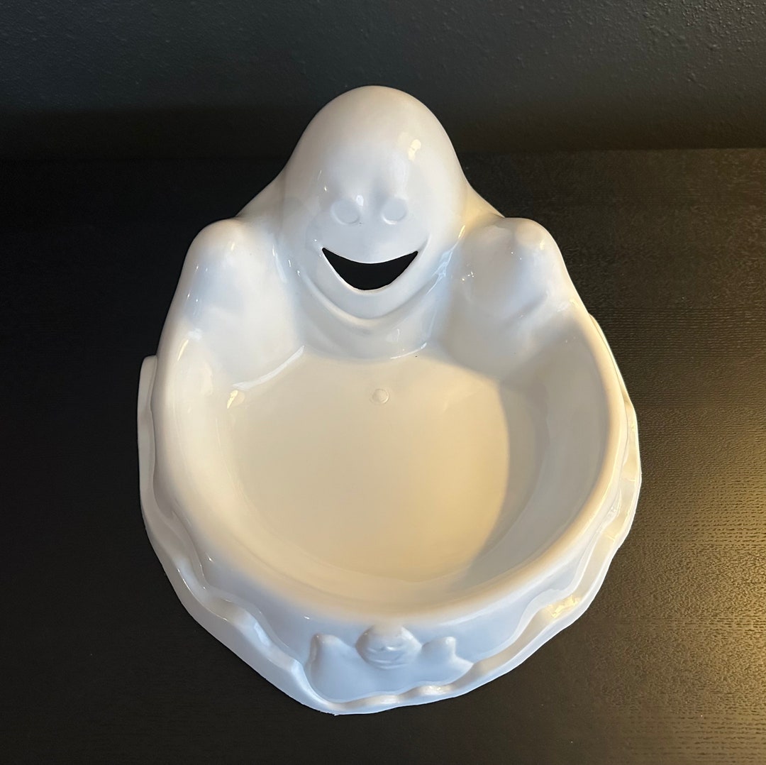 Vintage Halloween Ghost Blow Mold Bowl - Vintage Halloween Decoration ...