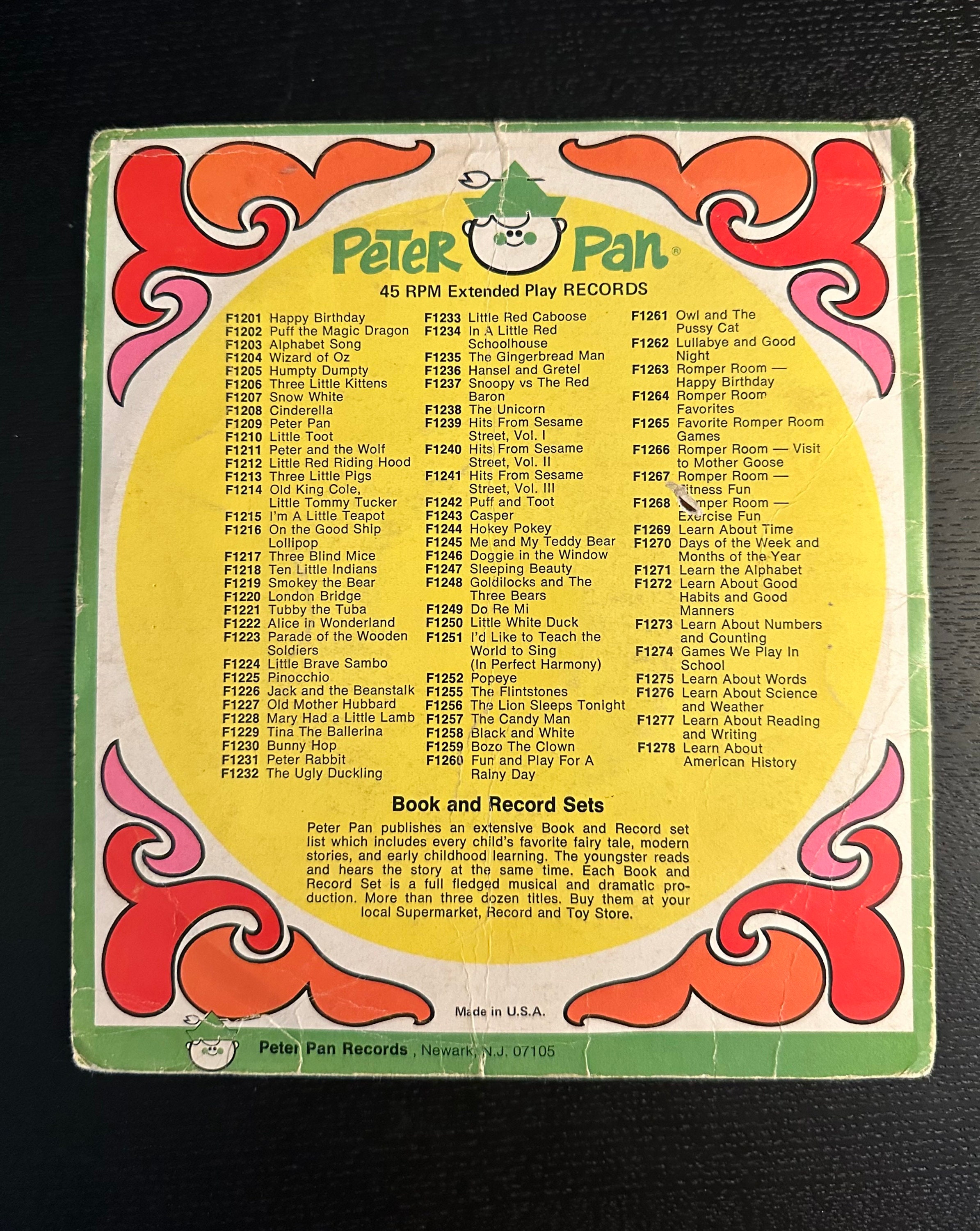 Vintage Peter Pan Records Peter Wolf Vintage - Etsy