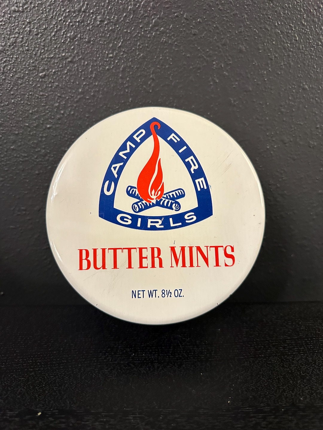 Vintage Tin - Vintage Campfire Girls Butter Mints Tin-7 1/2 Oz. - Retro ...