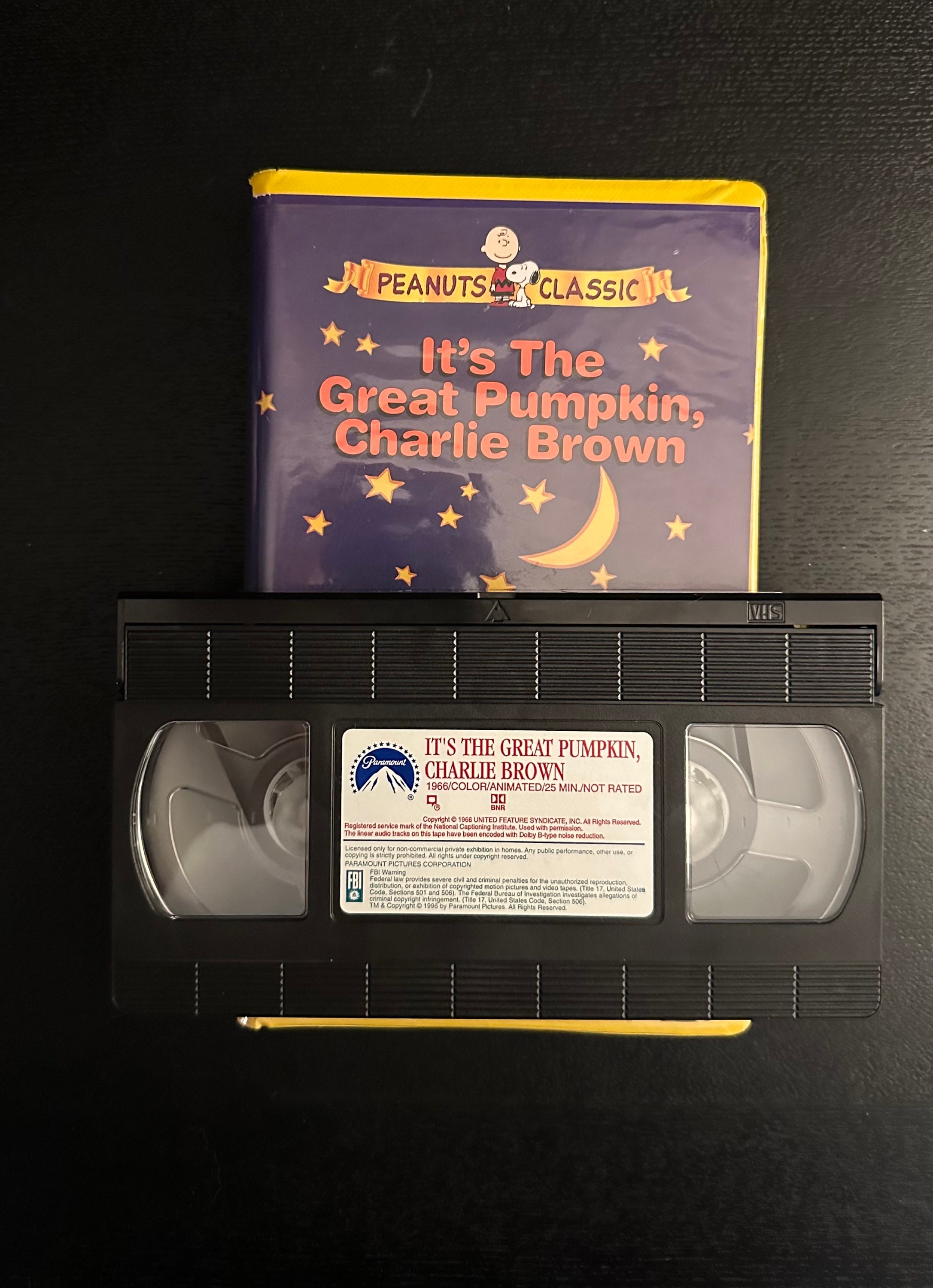 Vintage Halloween VHS Its the Great Pumpkin Charlie Brown 1996 VHS ...
