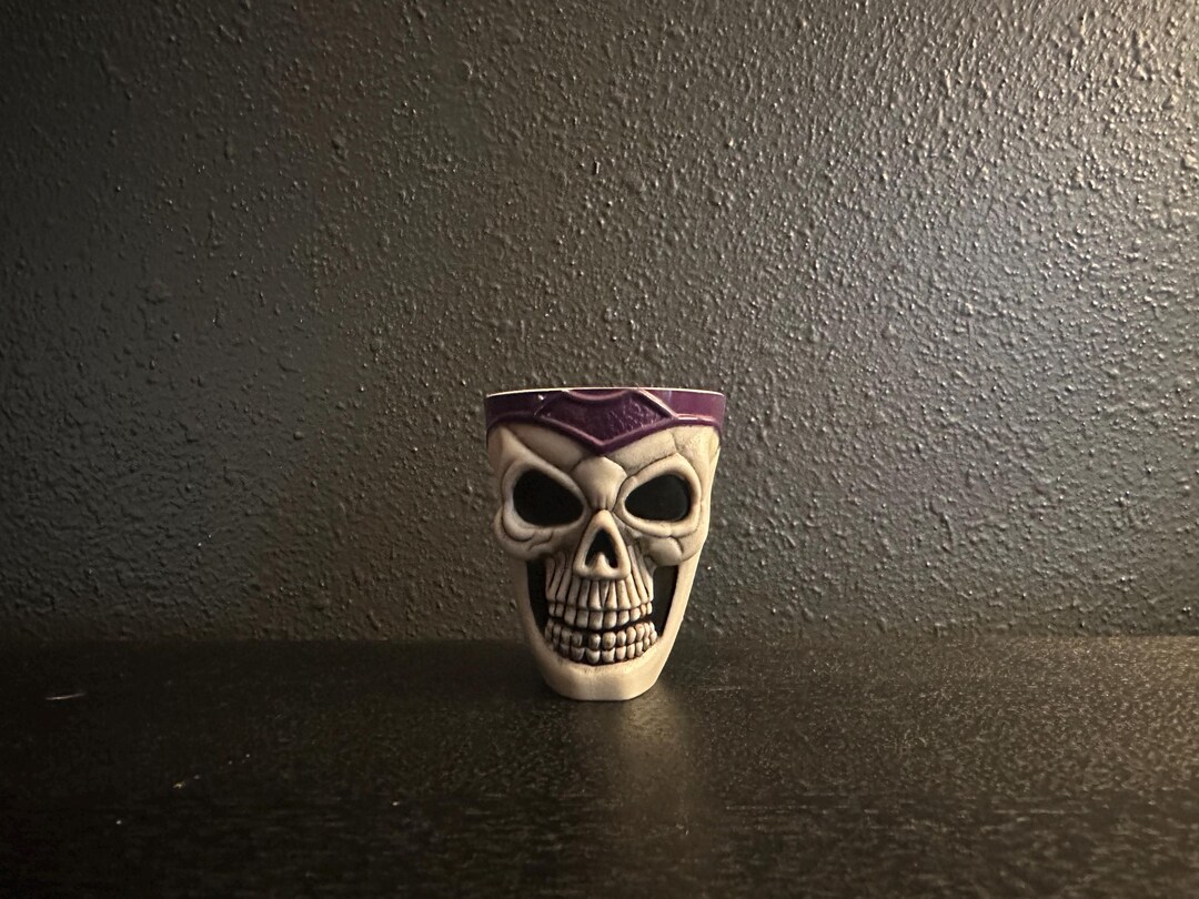 Vintage Halloween Plastic Skeleton Shot Glass - Etsy