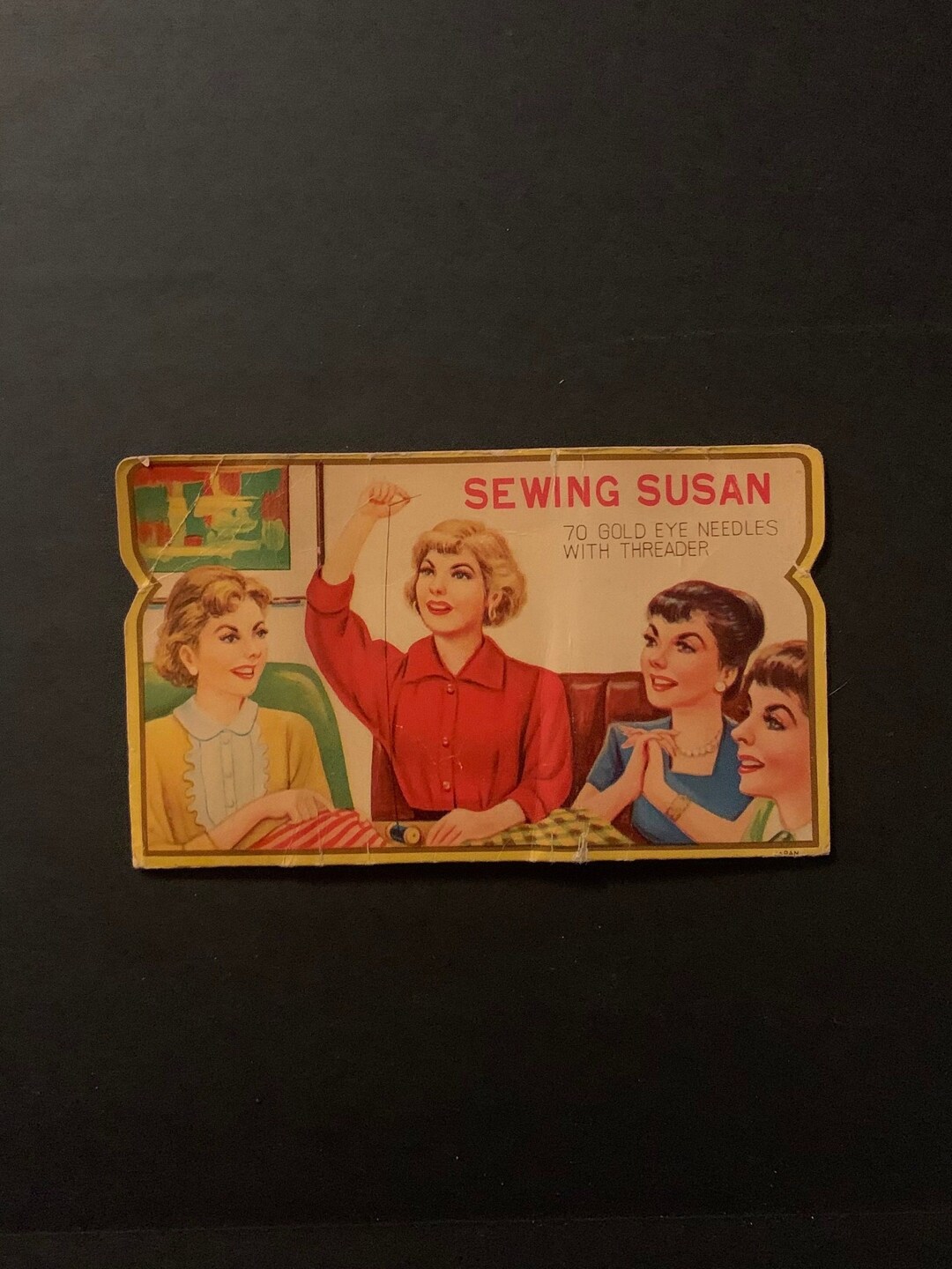 Vintage Sewing Susan Sewing Needle Kit - Vintage Sewing Kit - Retro ...