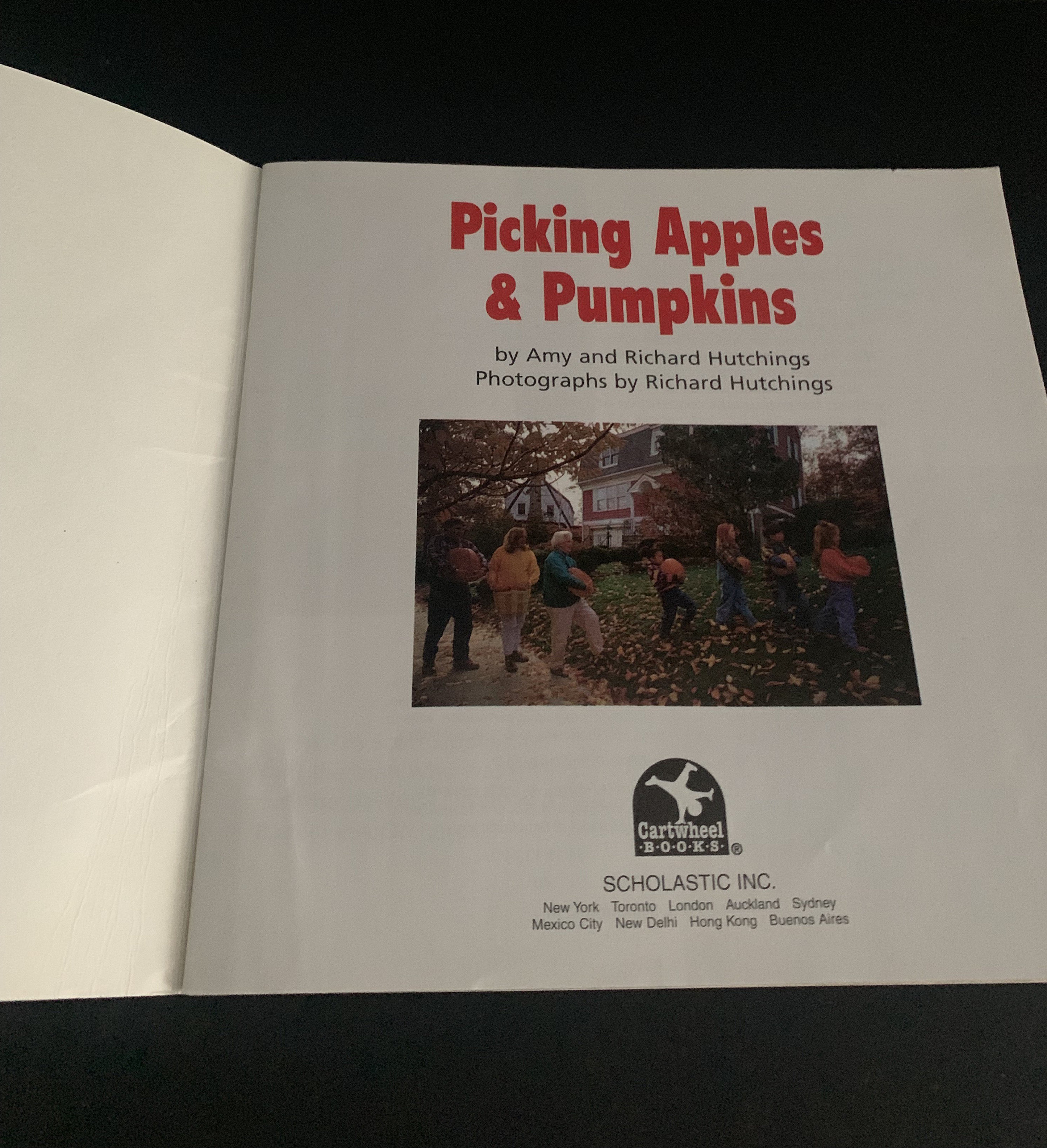 Vintage Children's Book Picking Apples & Pumpkins Scholastic Books ...