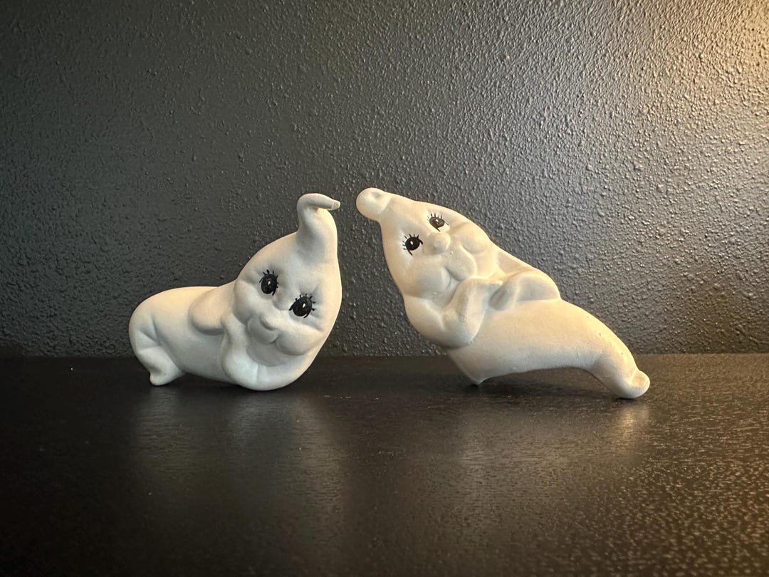 Vintage Halloween Ceramic Ghosts - Lot of Two - Vintage Halloween ...