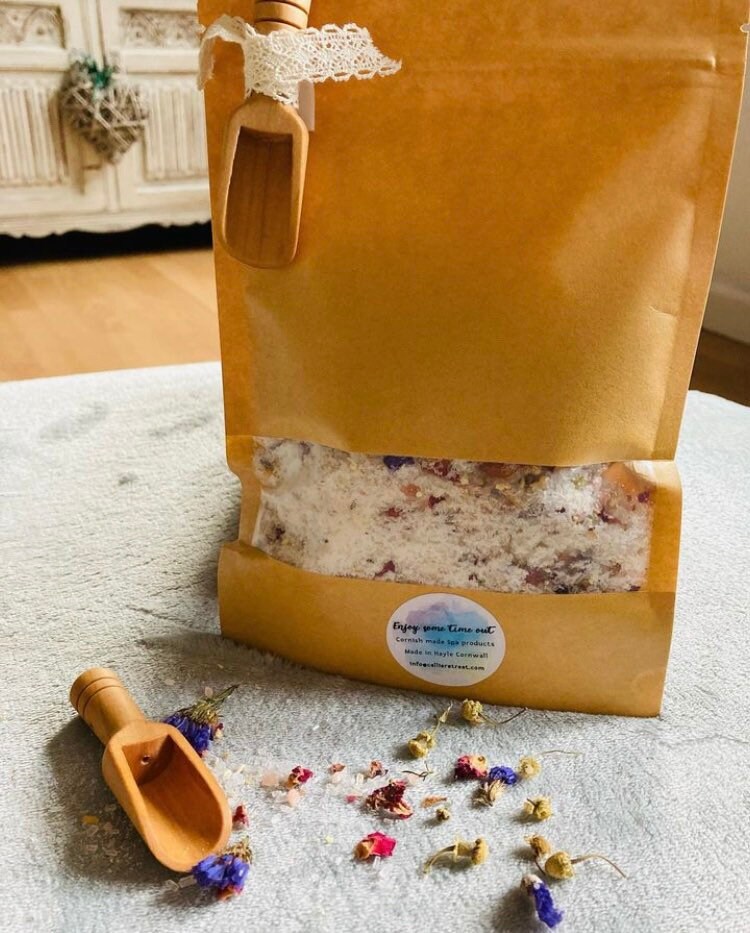 BATH SALTS BAG 500g Bag and Scoop Large Handmade - Etsy UK