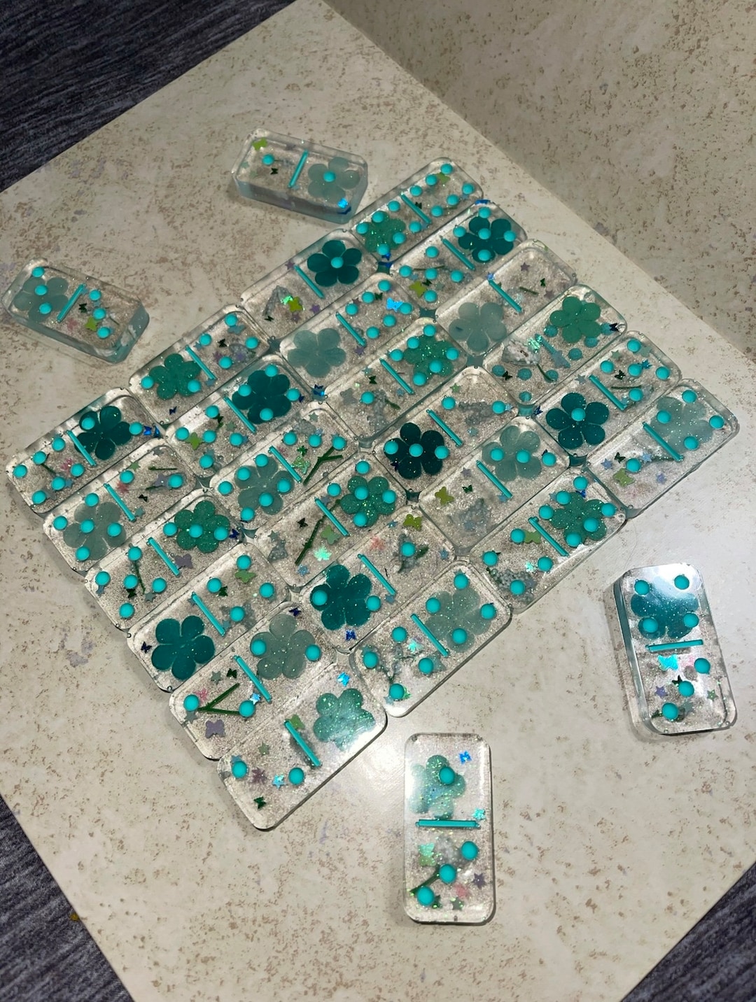 PERSONALIZED DOMINOES SET- Custom Dominoes- Set De Dominos- 28 Pieces ...