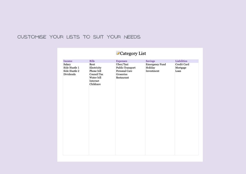 2024 Excel Monthly Budget | Simple Budget Template | Finance Tracker - Etsy