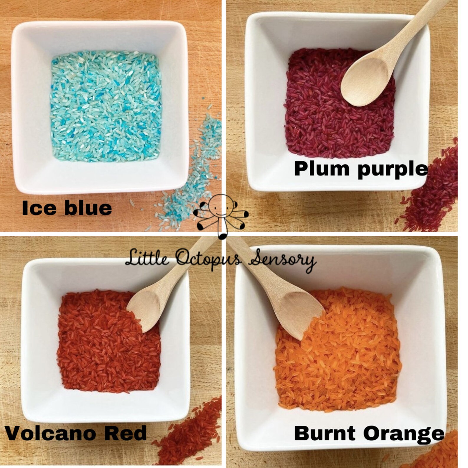Coloured Sensory Rice 20 Colours Tuff Tray Base Sensory Bin - Etsy UK