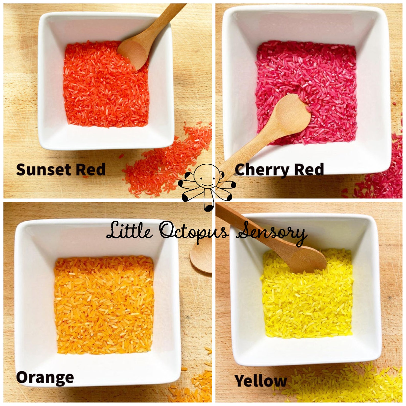 Coloured Sensory Rice 20 Colours Tuff Tray Base Sensory Bin - Etsy UK